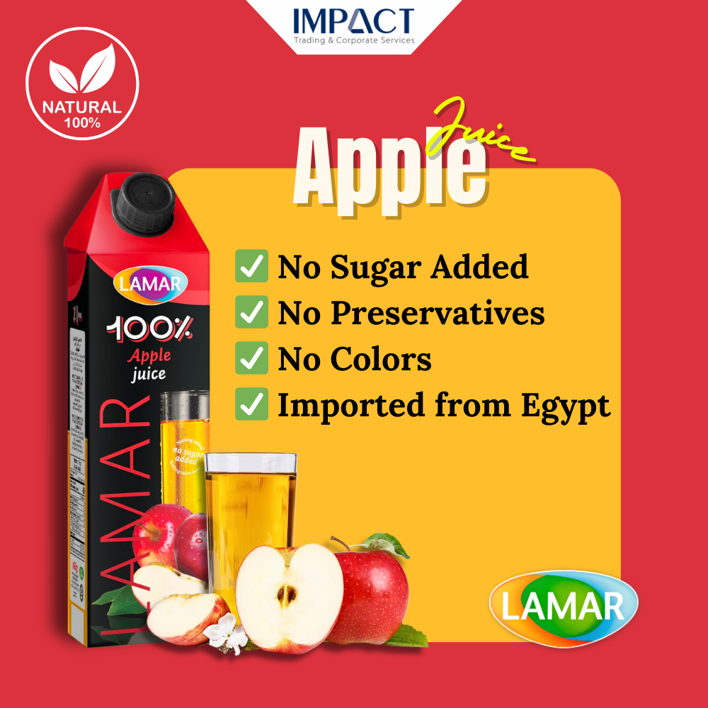 Apply Apple Juice 1L 100% Natural Imported From Egypt 100% Epal 1L ...