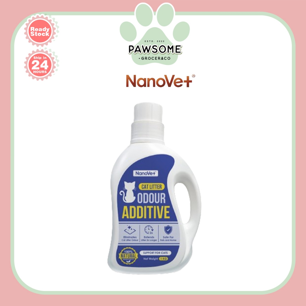 NANOVET Cat Litter Odour Additive For Cats 1 LITER | Shopee Singapore