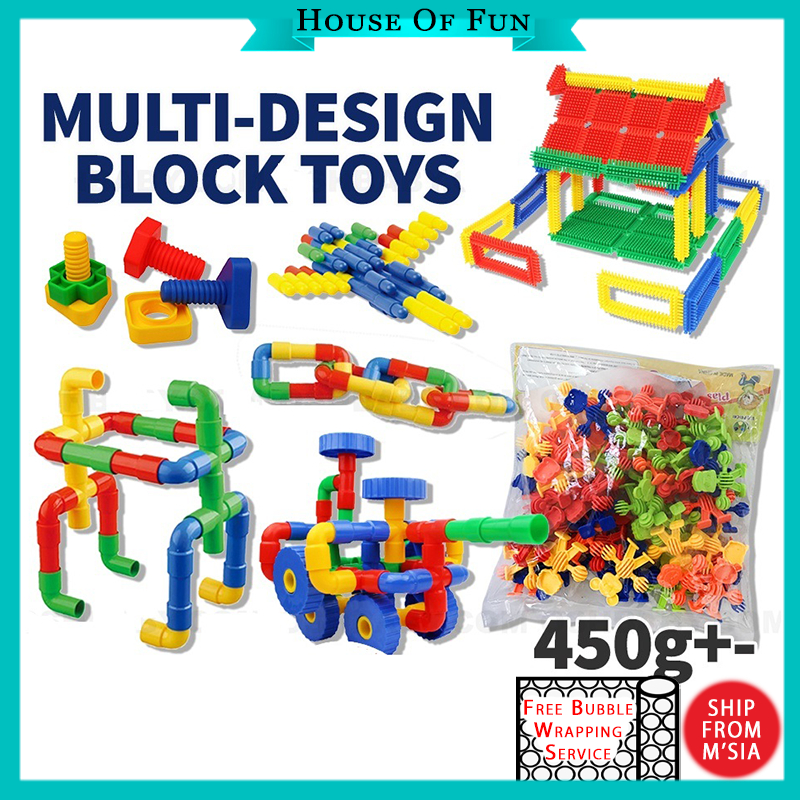KIDS FUN MULTI-DESIGN BLOCK TOYS-Big size Pipeline - Pipe Toy ...