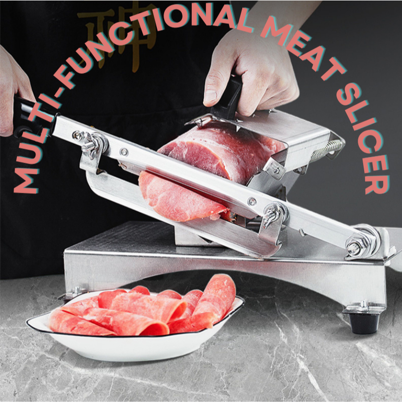 Stainless Steel Adjustable Meat Slicer Manual Freeze Meat Cutter ...
