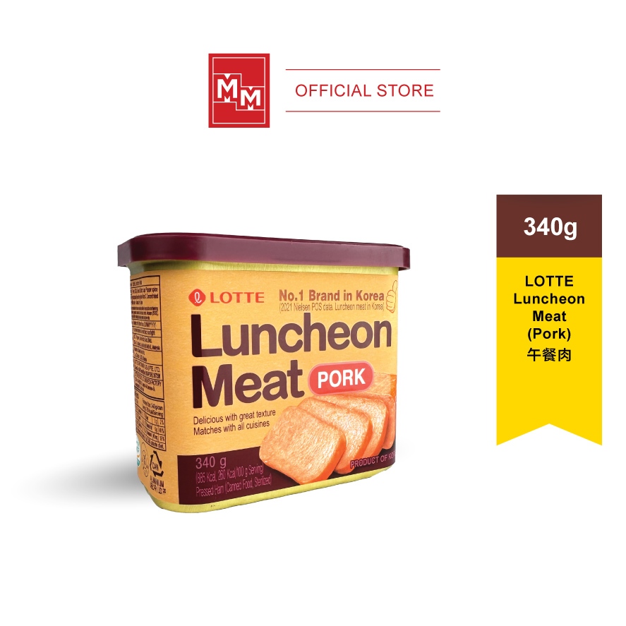 Lotte Luncheon Meat (Pork) 340g 乐天韩国午餐肉(猪肉) | Shopee Singapore