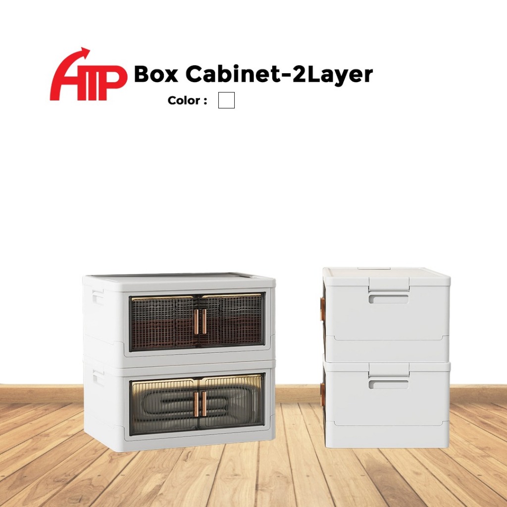 ATP 2 Layer Fashion Foldable Multipurpose Storage Cabinet (40cm/56cm ...