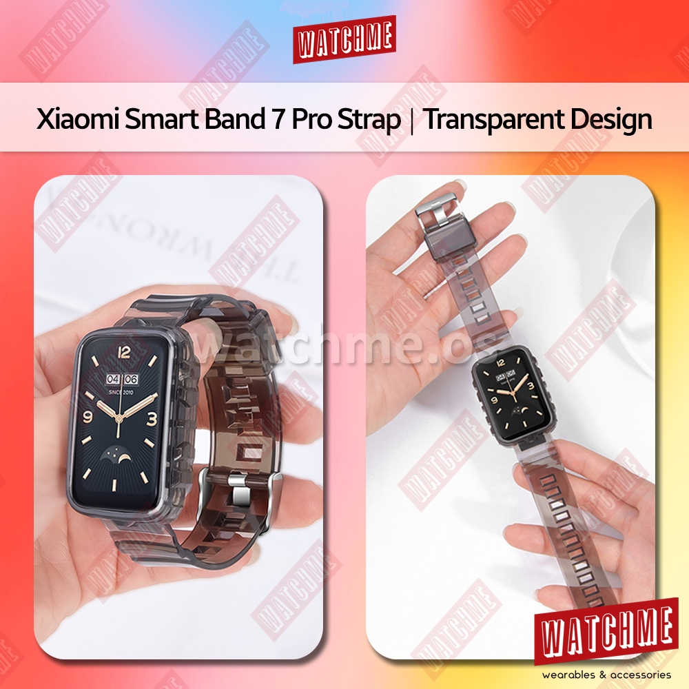 Xiaomi Smart Band 7 Pro (mi band 7 pro) Transparent Resin Strap, Casio ...