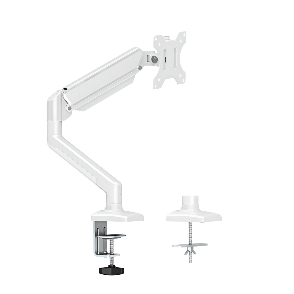 「the Aryl」 Gas Spring Single Monitor Arm, White | Shopee Singapore