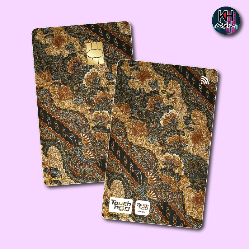 BATIK DESIGN - TOUCH N GO CARD / ATM CARD STICKER COVER , TNG CARD, ATM ...