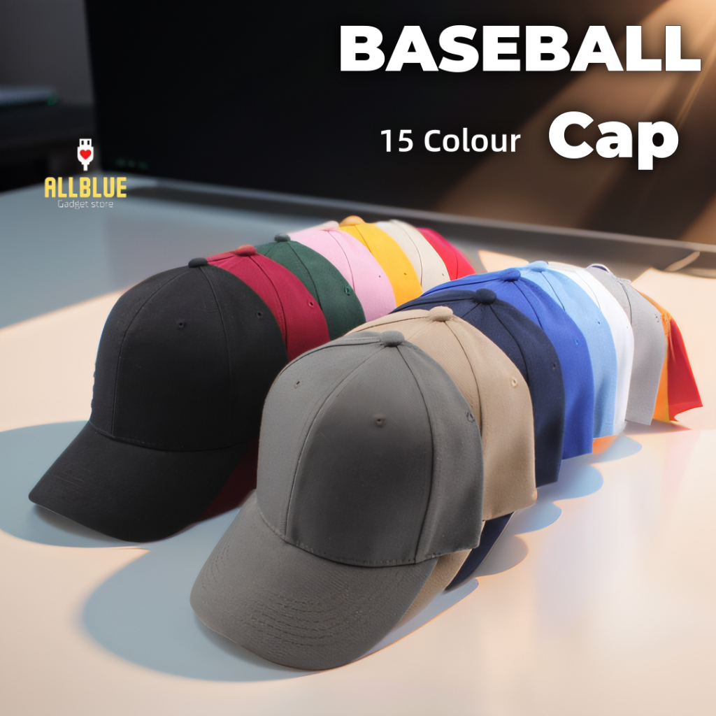 Adjustable hat Casual Outdoor Plain Baseball Unisex Cap Baseball Basic ...