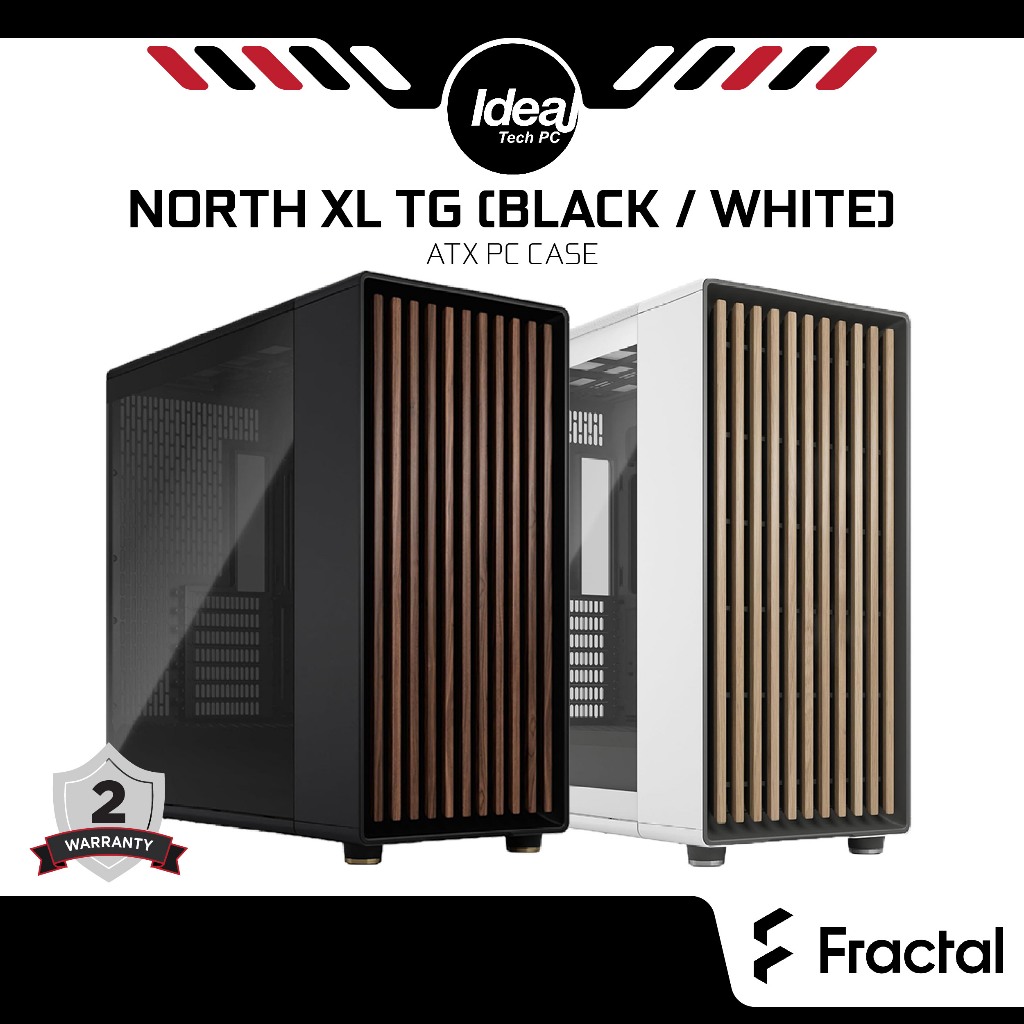 FRACTAL DESIGN NORTH XL | Black / White | ATX PC Case | Shopee Singapore