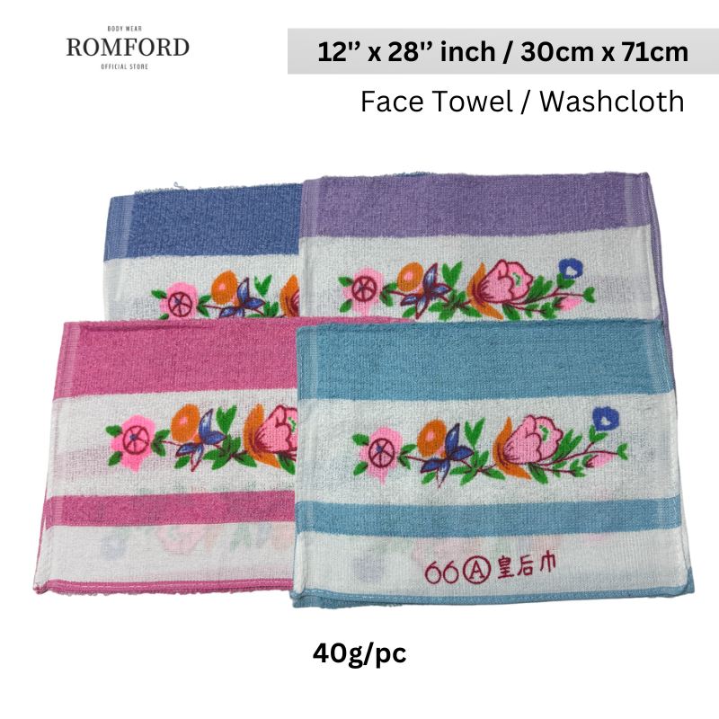 Face Towel Tuala Muka Washcloth Kain Cotton 66A 面巾 | Shopee Singapore