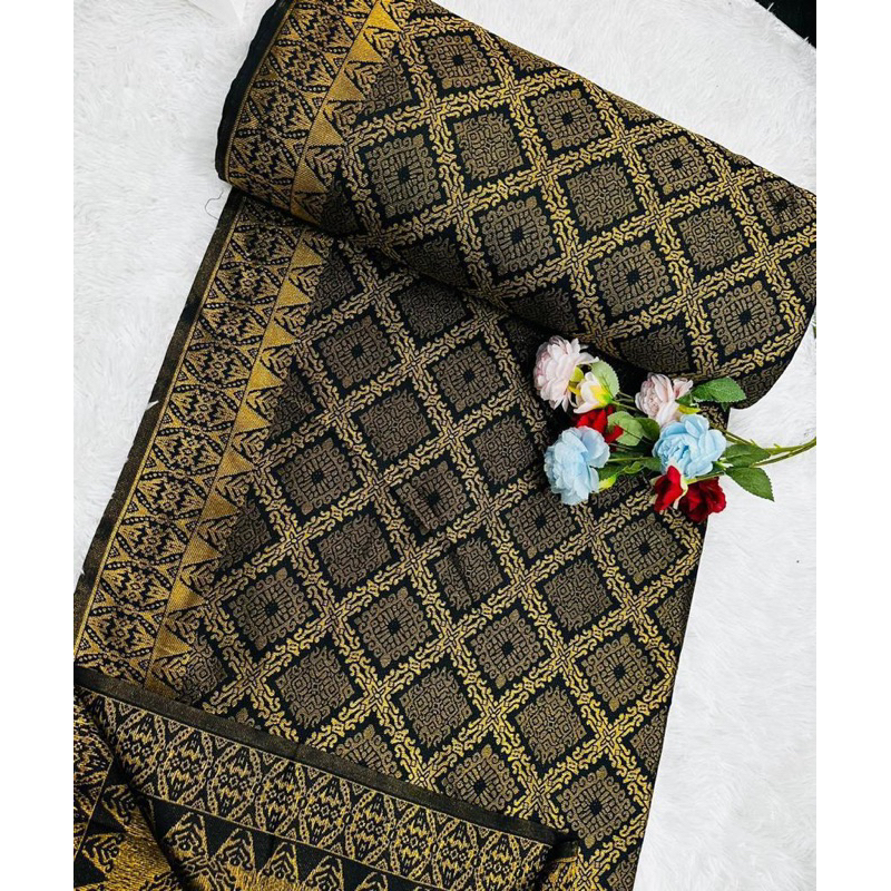Woven Songket Full Songket Attach Fabric, Meter Songket | Shopee Singapore