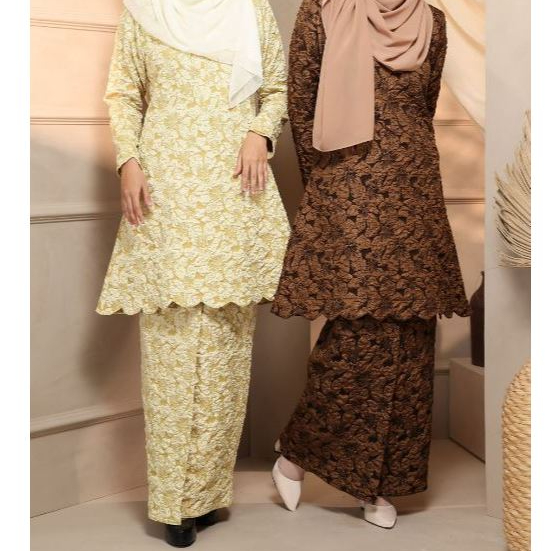 RAYA BAJU KURUNG 2024 KURUNG GUZEL SOFT BROCADE CORAK 3D EXCLUSIVE ...
