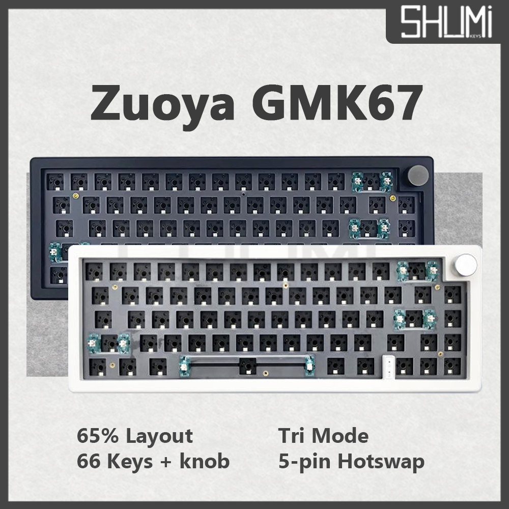 GMK67 Custom Mechanical Keyboard 65% Tri-Mode 2.4Ghz Wireless Bluetooth ...