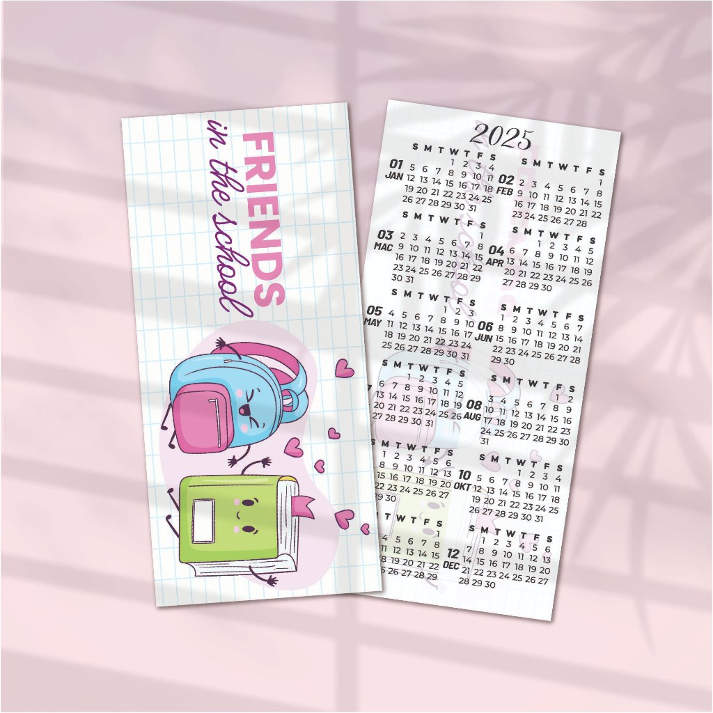 CALENDAR 2025/KALENDAR 2025 BOOKMARK / DOORGIFT / / STUDENT / TEACHER ...