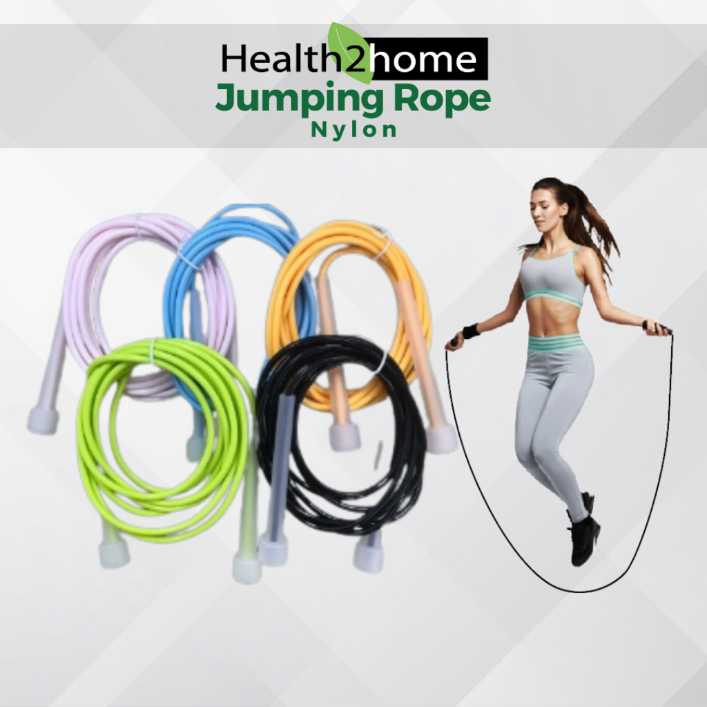 Jumping Rope Adjustable Nylon Skipping Rope Fitness Speed Rope Tali ...