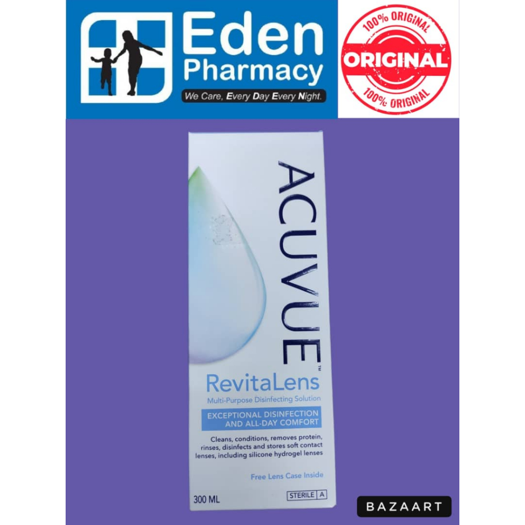 ACUVUE RevitaLens Multi-Purpose Disinfecting Solution ( 300ml ...