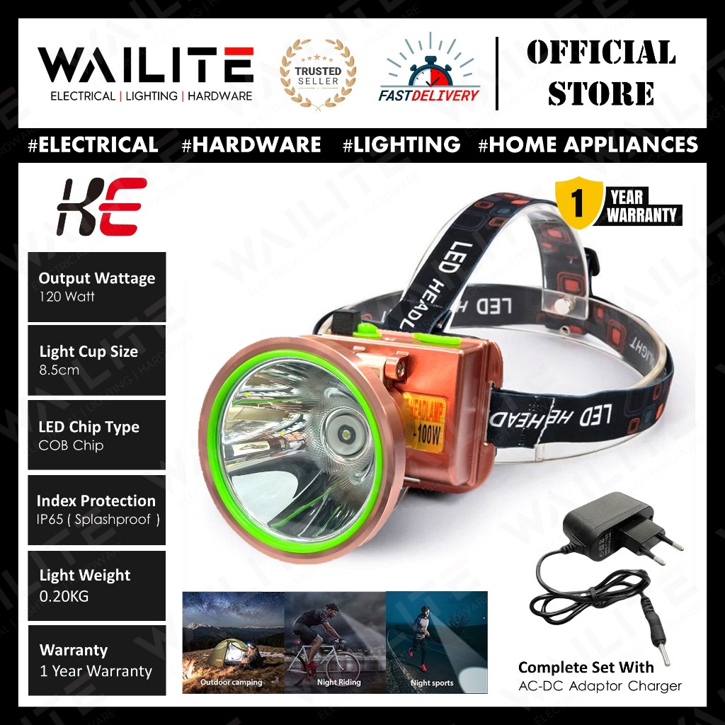 100W HEAVY DUTY OUTDOOR WEATHERPROOF HEAD LAMP ( DAYLIGHT / WARMWHITE ...