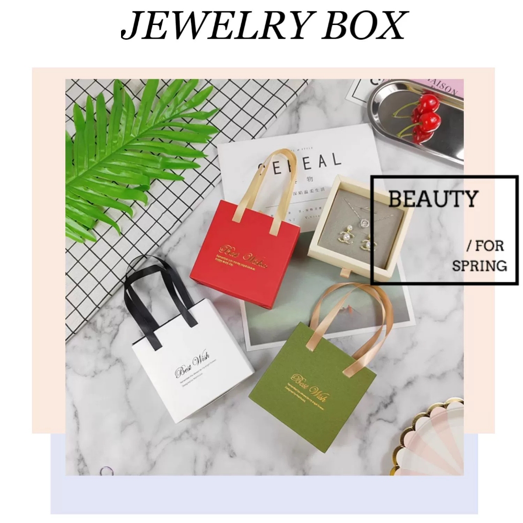 手提式抽屉纸盒首饰盒礼盒包装盒Portable Drawer Paper Box Jewelry Box Box Packaging Box ...