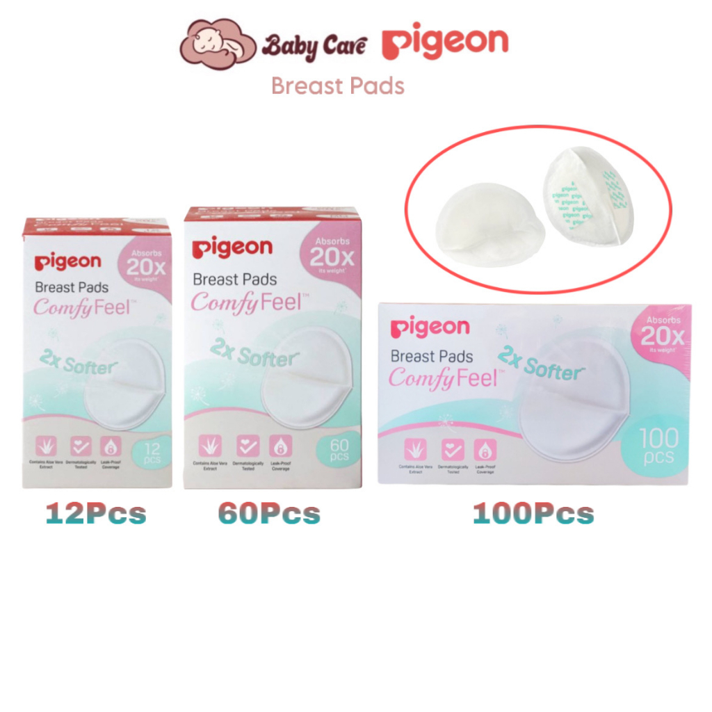 PIGEON ComfyFeel Disposable Breast Pads (12s / 60s / 100s) | Shopee ...