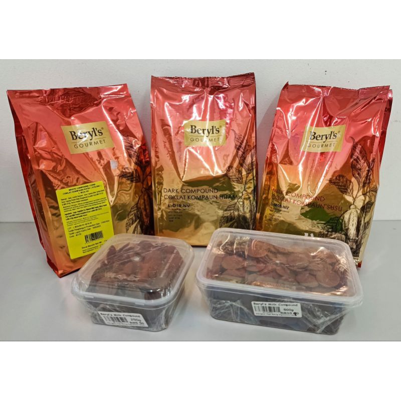 Beryl's Gourmet Chocolate Compound coins 1kg / 500g | Shopee Singapore