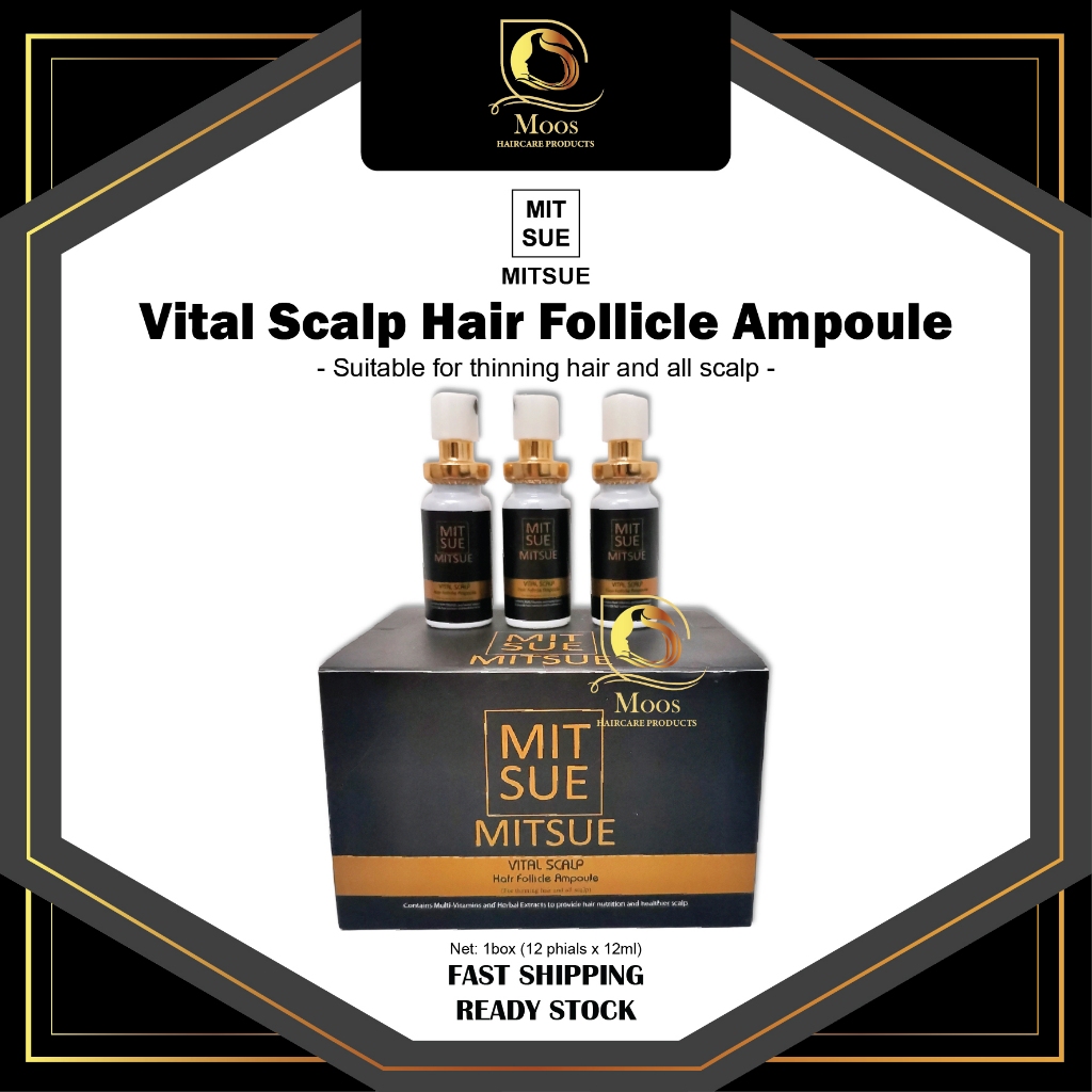 Mitsue Vital Scalp Hair Follicle Ampoule - 12 phials x 12ml (1box) | Shopee Singapore