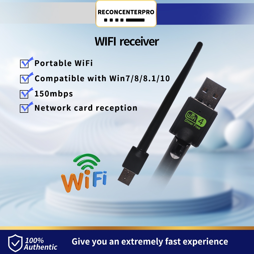 portable 300Mbps 2.4GHz Wireless USB PC WiFi Adapter Antenna 802.11n ...