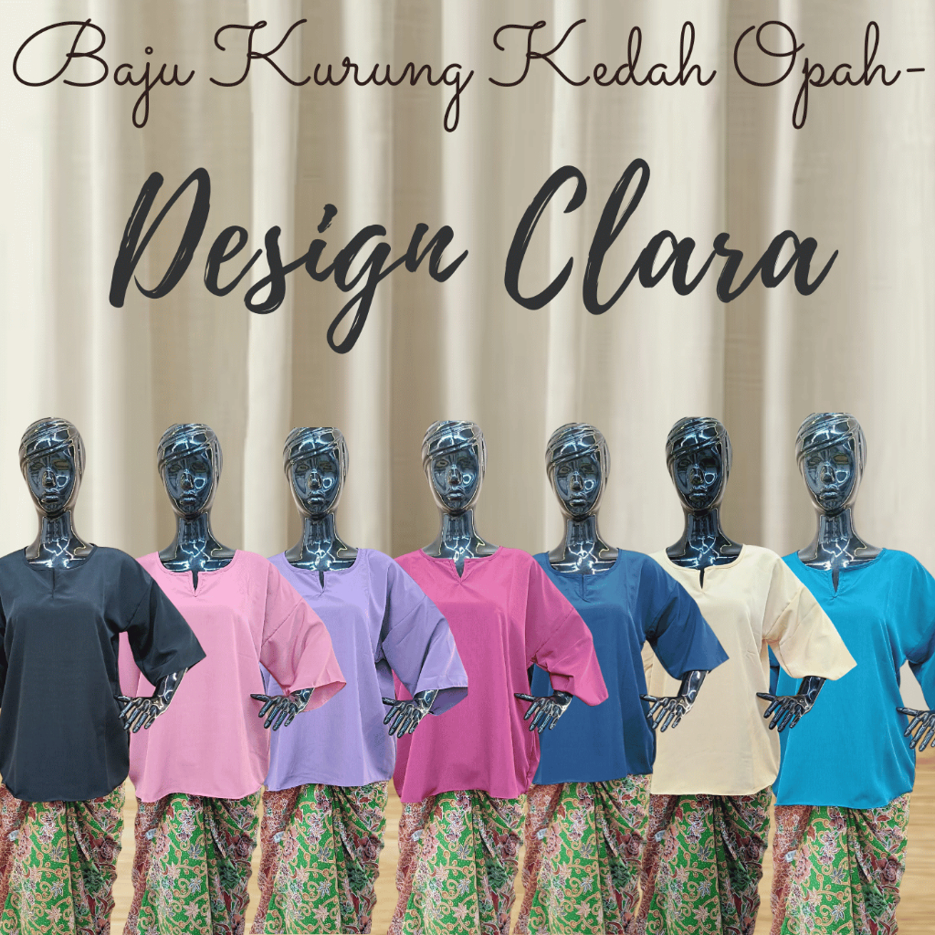 Clara Design's Kedah Opah's Baju Kurung | Shopee Singapore
