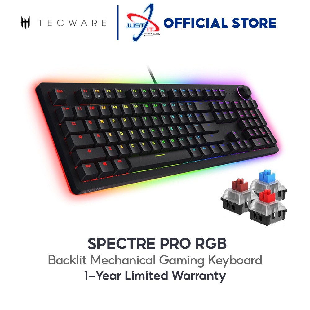 Tecware Spectre Pro RGB Backlit Mechanical Gaming Keyboard | Shopee ...