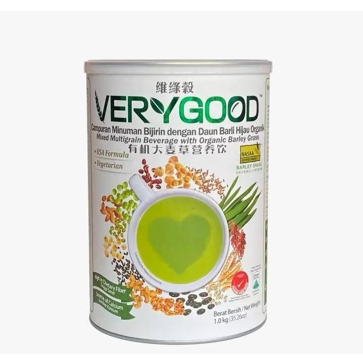 VERYGOOD Organic Barley Grass Multigrain Beverage Powder Nutritional ...