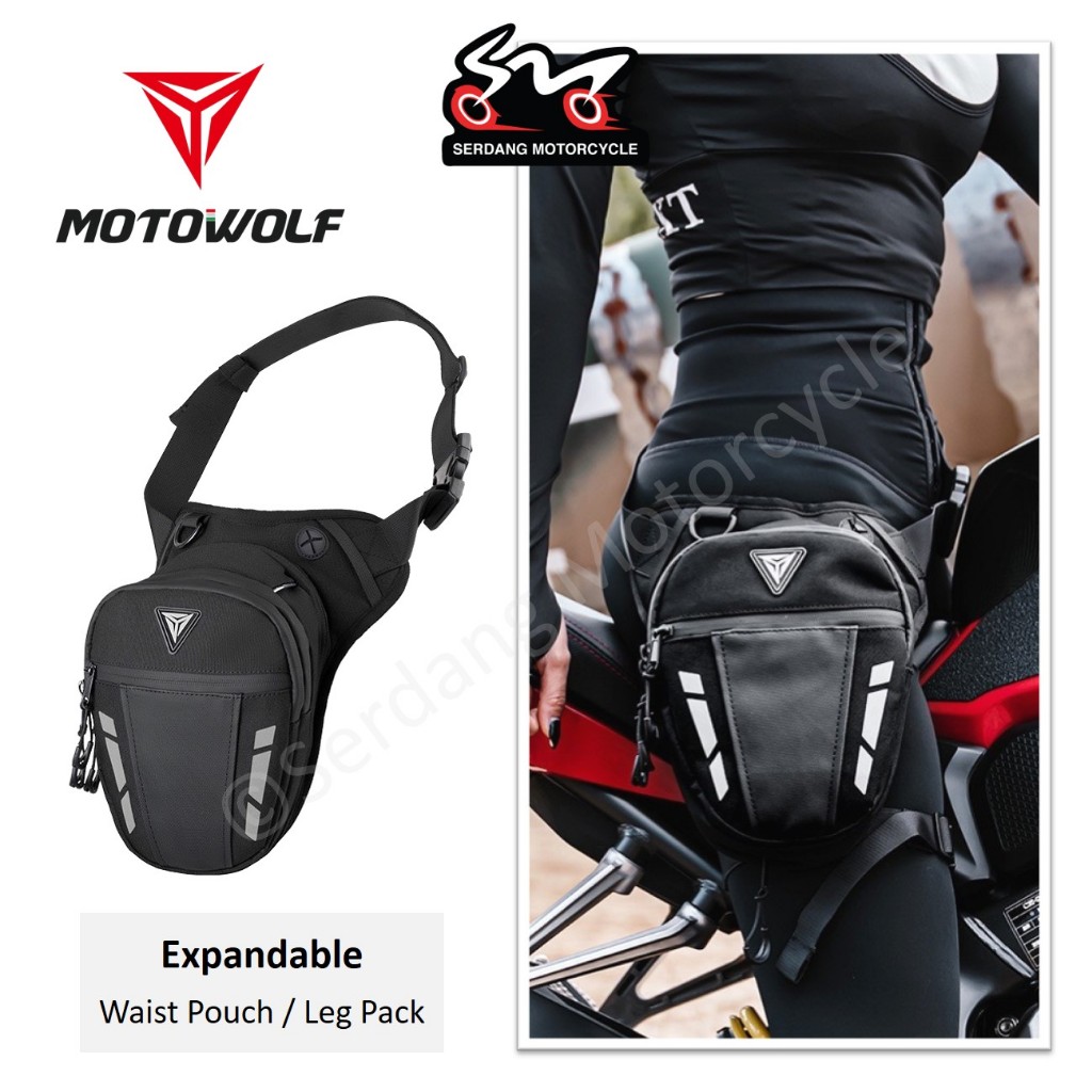 MOTOWOLF MDL0722 Leg Pack Waist Hip Bag Beg Pinggang Bahu Kaki Tactical ...