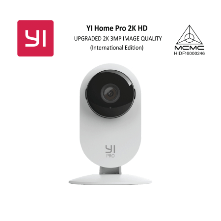 YI Pro 2K Home Camera HD CCTV Baby Crying Wifi Wireless AI Night Vision ...
