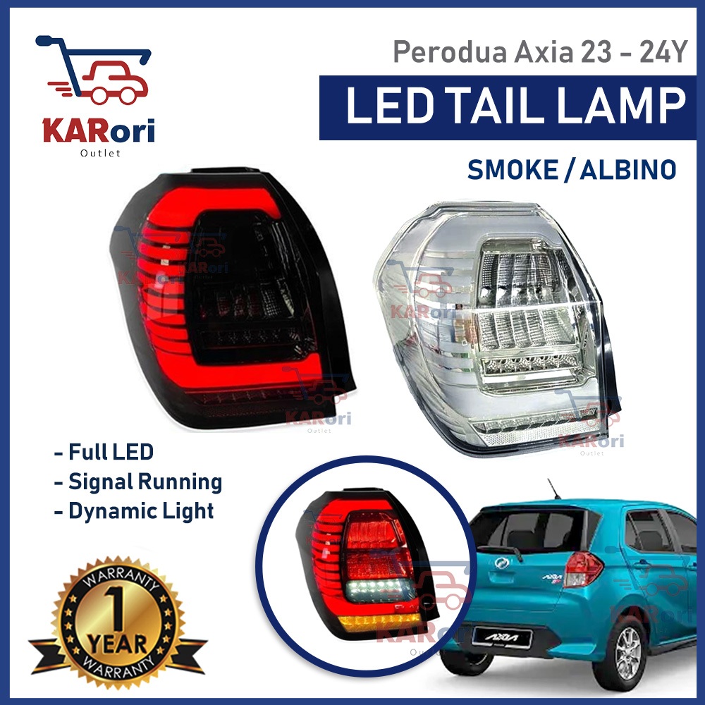 PERODUA AXIA (2023-2024) LED TAIL LAMP RUNNING SIGNAL (2 PCS / SET ...