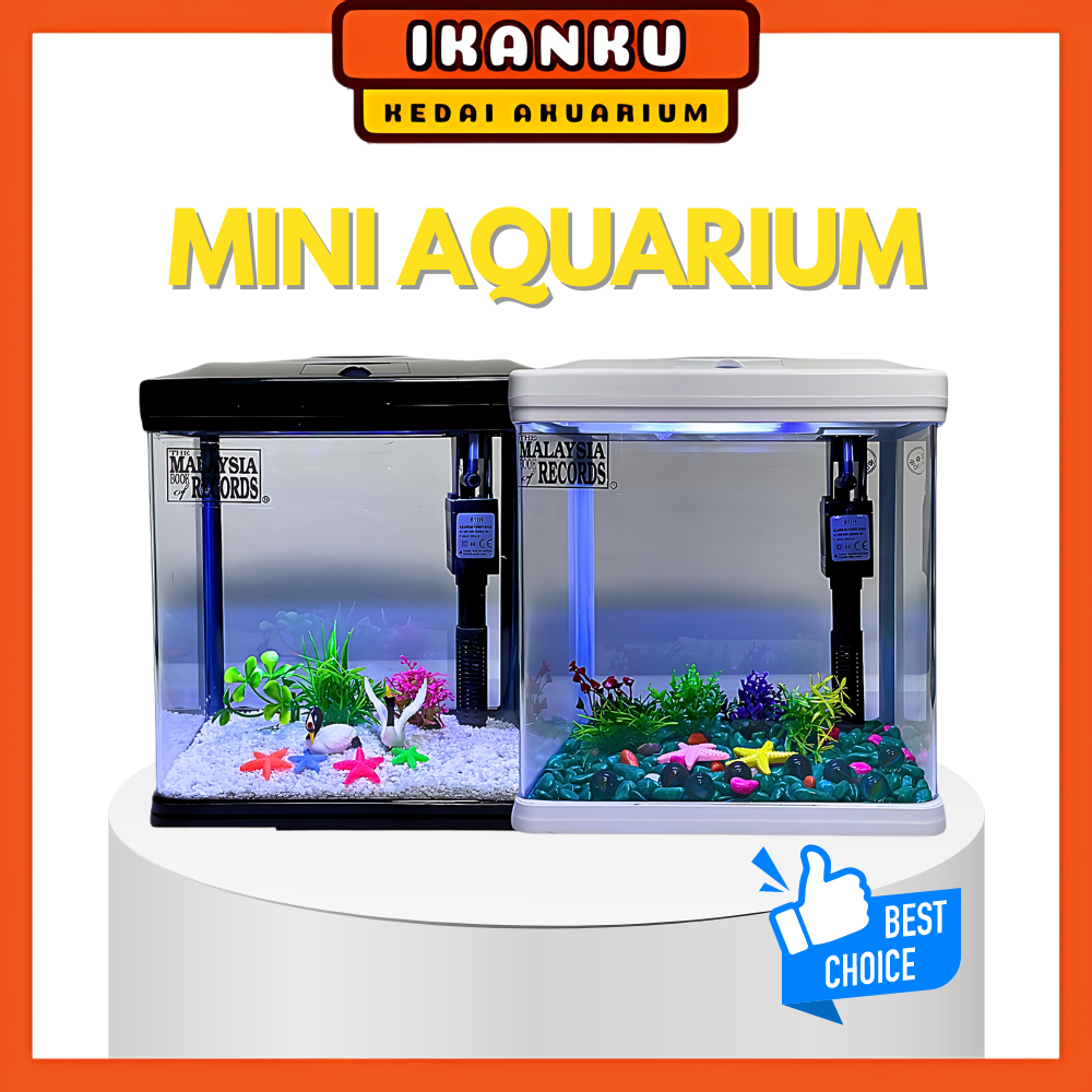 SOBO Mini Aquarium Fish Tank T-240F T-290F T-820F Set Pump Filter LED ...