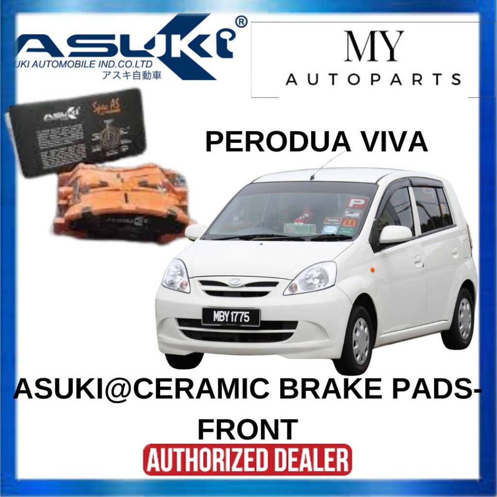 PERODUA VIVA - ASUKI *Ceramic* Brake Pad - Depan/Front SET(4PCS ...