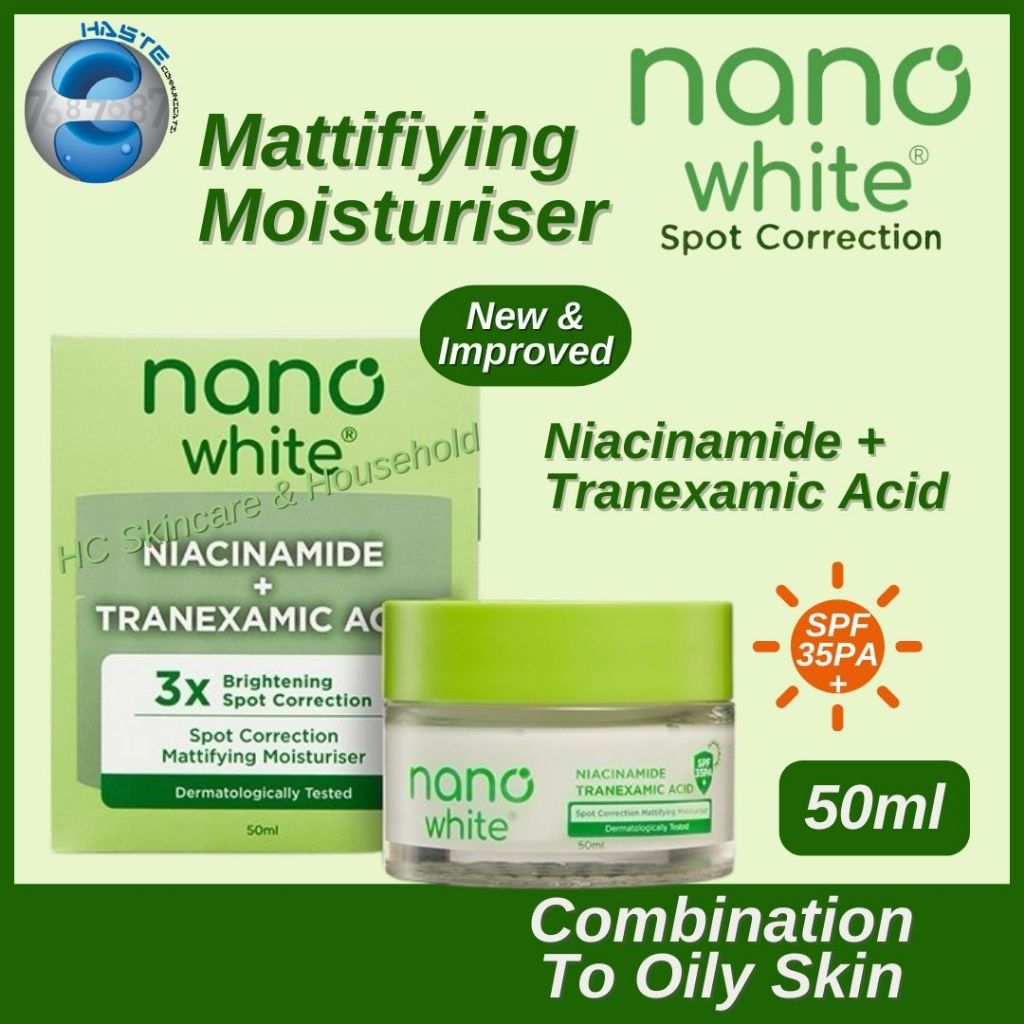 Nanowhite Spot Correction Mattifying Moisturiser - Combination To Oily ...