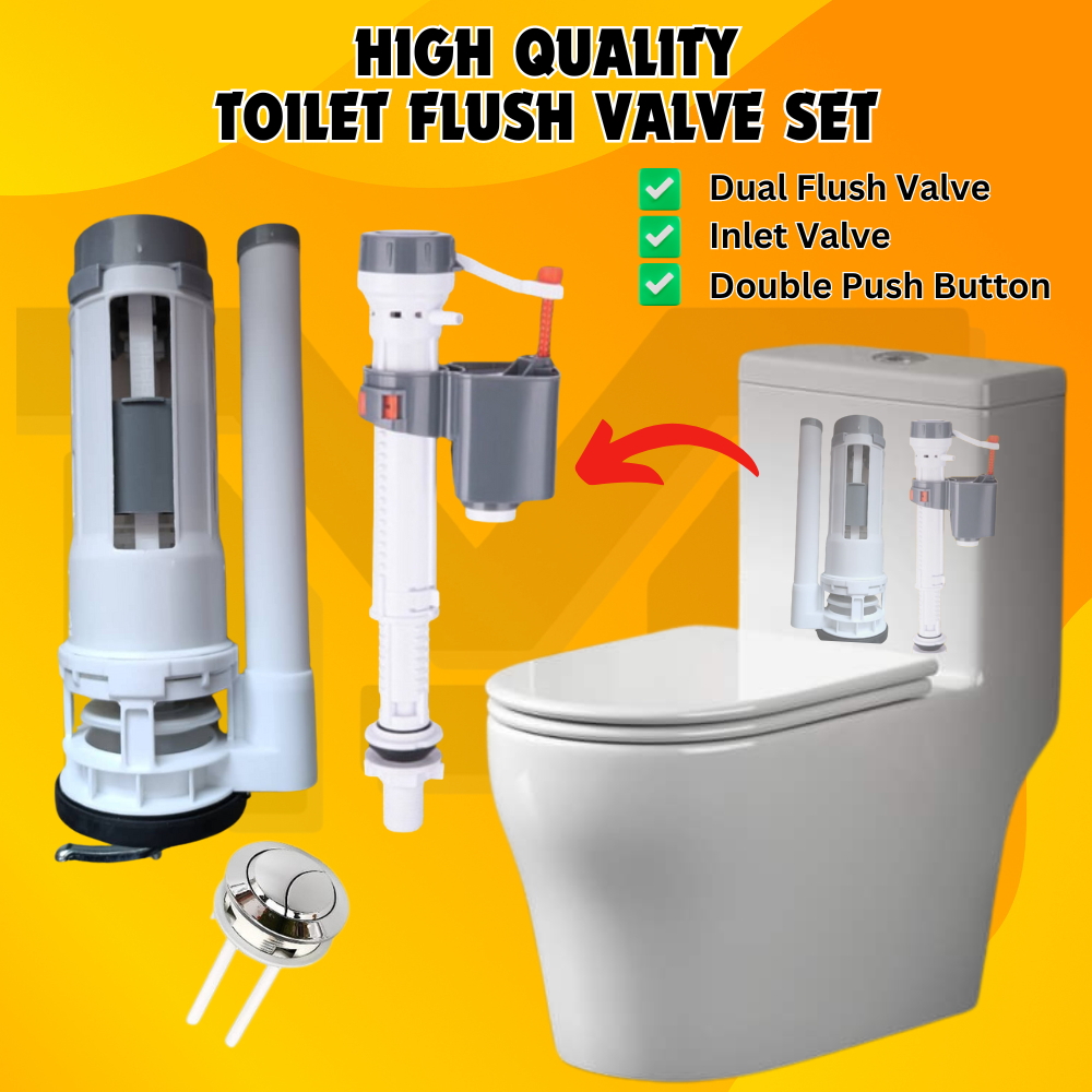 Full Set One Piece Toilet Water Tank Valve Toilet Water Tank Flush ...