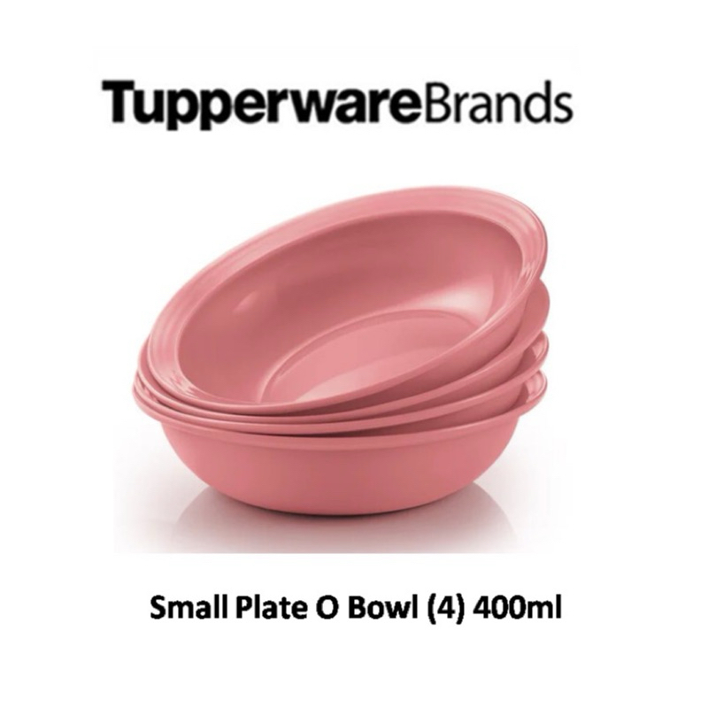 Tupperware Small Plate O Bowl 400ml (4pcs) MICROWAVEABLE | Shopee Singapore