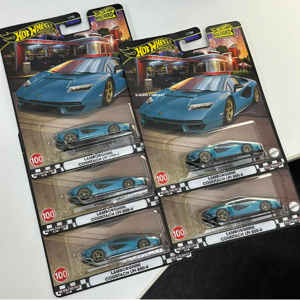 HOT WHEELS BOULEVARD Premium Lamborghini Countach LPI 800-4 Mattel ...