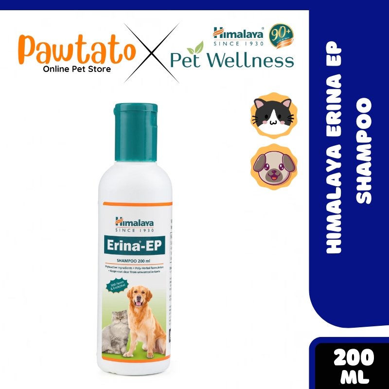 Himalaya PetWellness Erina EP Shampoo Natural Herbal Ticks & Fleas ...