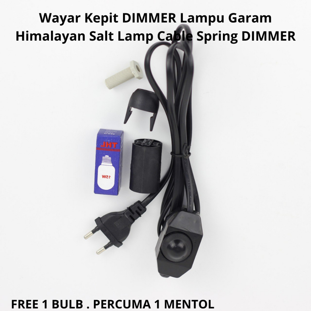 Aishah SERIES (FREE MENTOL) Wire lamp DIMMER salt Bukit Cable Himalayan ...