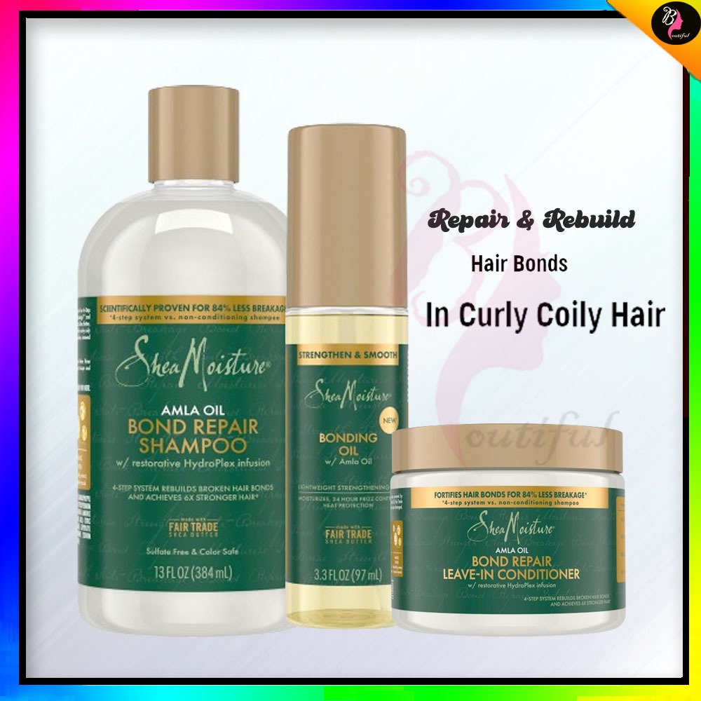 Shea Moisture Amla Oil Bond Repair Shampoo/Conditioner/Leave-In ...