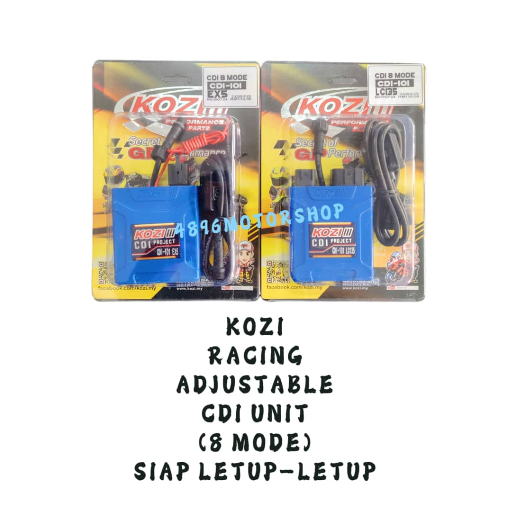 KOZI RACING CDI ADJUSTABLE ( 8 MODE LETUP LETUP ) LC135 LC V1-V7 EX5 DREAM WAVE100 WAVE100R EX5 ...