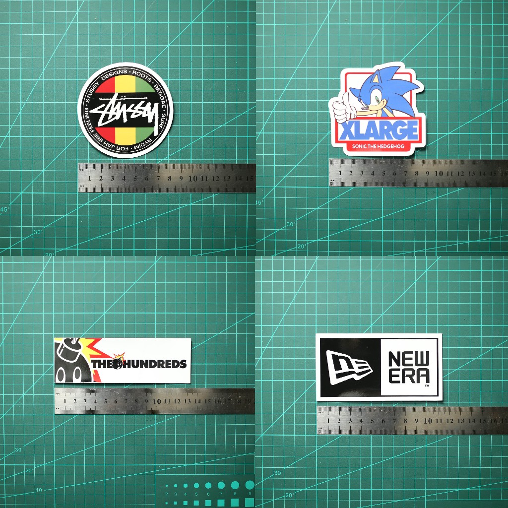 Sticker ( Stussy, X-Large, The Hundreds, New Era ) | Shopee Singapore