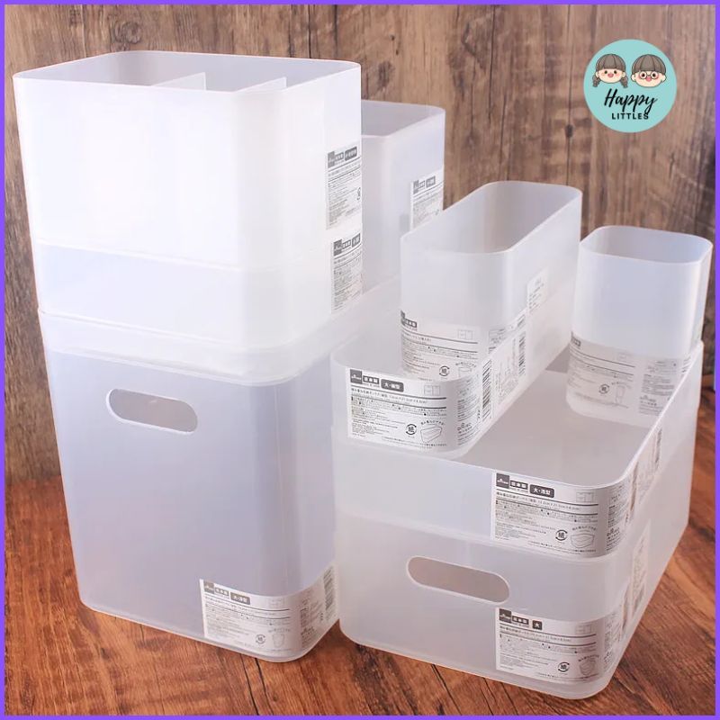 DAISO Stacking Box Large Deep Type Cosmetics Storage Box Desktop ...