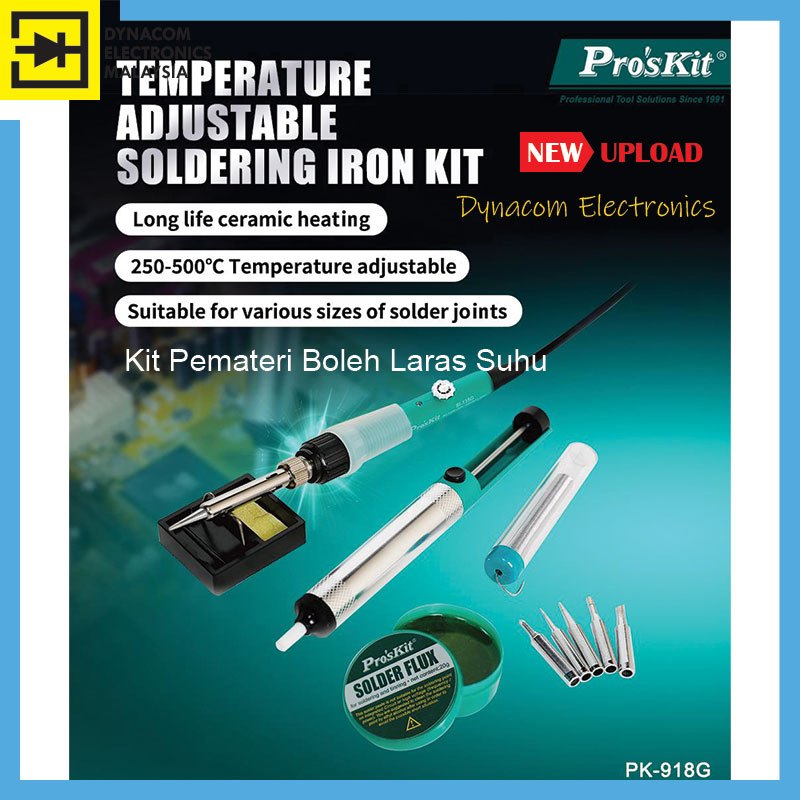 Pk-918 TAIWAN PRO'SKIT Temperature Adjustable Soldering Iron Kit ...