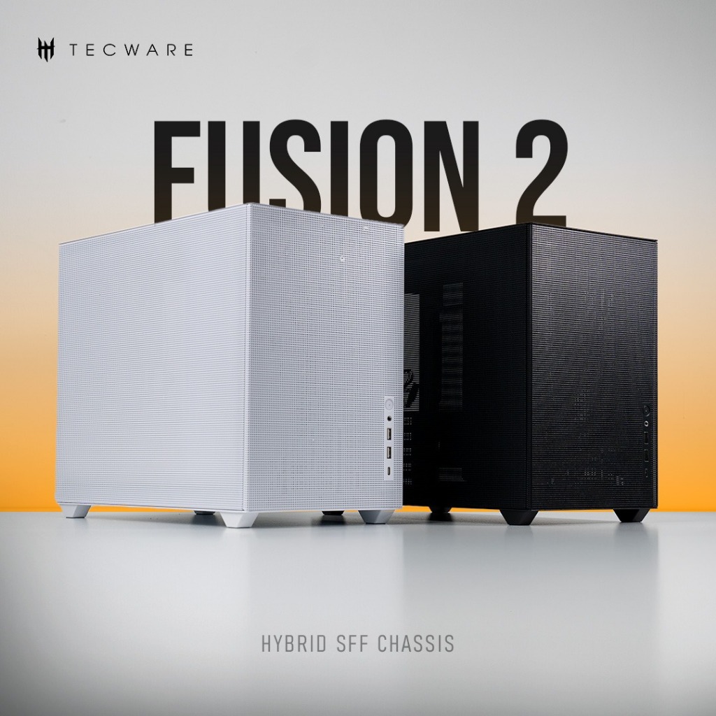 TECWARE Fusion 2 Hybrid SFF ITX/mATX Case - Support SFX/ATX size PSU ...