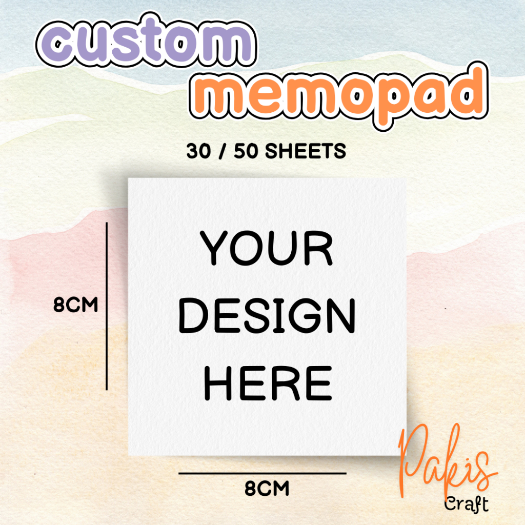 Custom Memo Pad | Design Your Own Memo Pad (Tear Off Pad) | Shopee ...