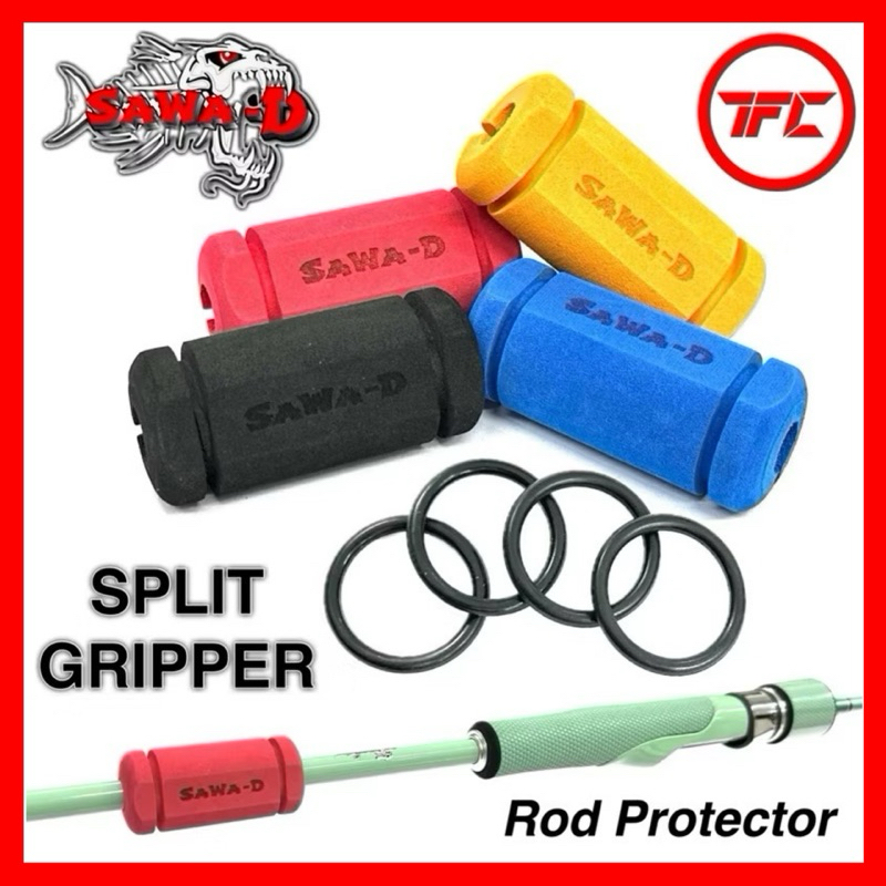 SAWA-D Split Gripper Fishing Rod Protector Safety EVA Protect Safely ...