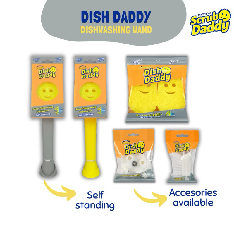 [Scrub Daddy MY] Dish Daddy Sponge Self Standing Soap Dispensing ...