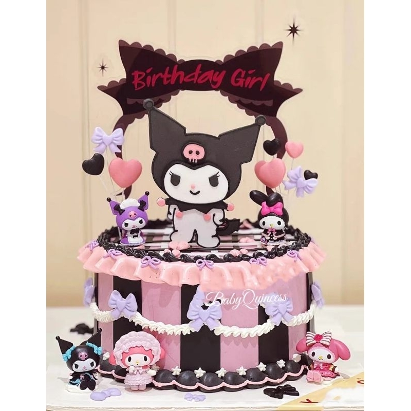 库洛米 Cuties Kuromi Kids Cake Topper Decorations | Shopee Singapore
