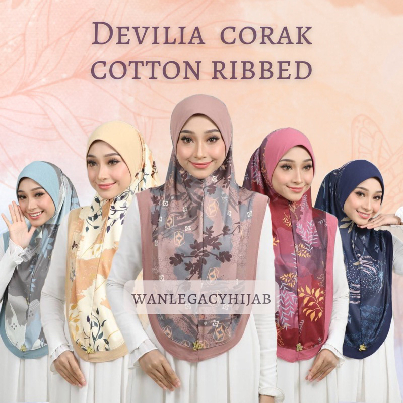 TUDUNG SARUNG Devilia high quality(Tudung bercorak) | Shopee Singapore