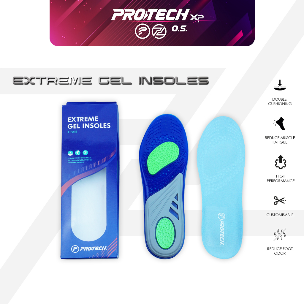 PROTECH Extreme Gel Insoles (1 PAIR) | Shopee Singapore